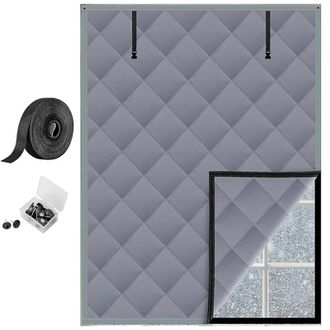 Generic Fenster D&auml;mmfolie Mit Schalld&auml;mmung, Thermovorhang Rollbar, Thermo Cover, K&auml;lteschutz W&auml;rmeschutzvorhang, F&uuml;r K&uuml;che, Terrasse, Wohnzimmer(Grau,W180 x 