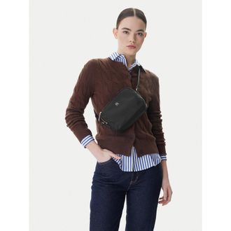 Tommy Hilfiger Handtasche Tommy Hilfiger Poppy Th Crossover AW0AW15638 Schwarz