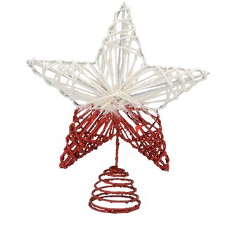 Generic Weihnachtsstern F&uuml;r Die Spitze Des Weihnachtsbaums - 25cm Weihnachtsbaum Pentagramm Dekoration Licht | Home Party Tisch Dekoration - F&uuml;r Drau&szlig;en Winte