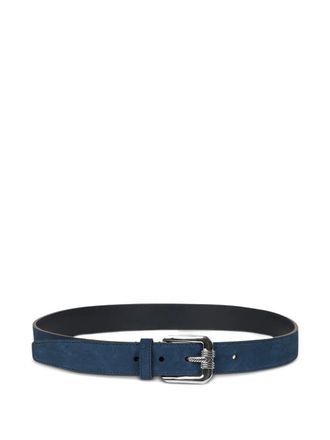 Etro G&uuml;rtel aus Wildleder - Blau