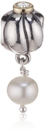Pandora Damen-Bead Sterling-Silber 925 Zirkonia und Perle Kasi 79402CZ