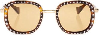 Valentino Garavani Lunettes de soleil Vg0062S - unisex - Accessoires - Jaune - Taille: 47 MM
