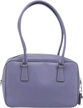 Prada Sac &agrave; main en cuir Pre-owned - Femme - Pre-owned - Violet - Taille: ONE Size