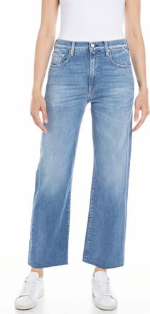 Replay Damen Jeans Reyne Straight-Fit, Medium Blue 009-1 (Blau), 30W / 30L