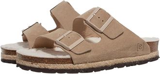 Espadrij l´original Slipper & Pantoletten - Ami Velour Teddy - Gr. 37 (EU) - in Grau - für Damen