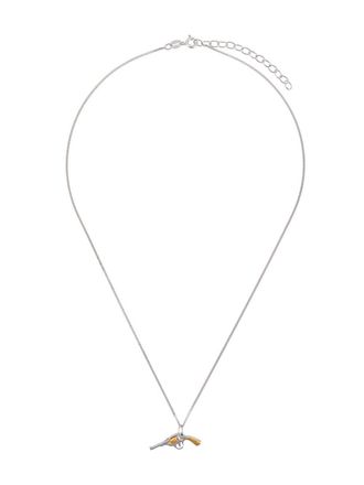 True Rocks collier à pendentif pistolet - Argent