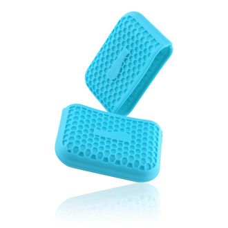 Kochblume Hitze Set | Handschuh, Protec-Griffschutz, Thermo-Fingerschutz, Silikon | (türkis, Protec-Griffschutz einzeln)