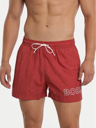 HUGO BOSS Badeshorts Mooneye 50469280 Rot Regular Fit