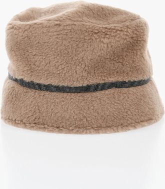 Brunello Cucinelli Teddy Bucket Hat With Jewel Detail Brunello Cucinelli
