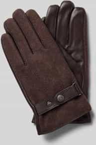 Bugatti Handschuhe aus Viskose-Mix mit Riegel