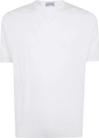 John Smedley Homme, Tops, Bleu, Taille: M Kempton Crewneck Short Sleeves T-Shirt
