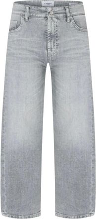Cambio Femme, Jeans, Gris, Taille: 42 FR O-Shape Oria Cropped Jeans