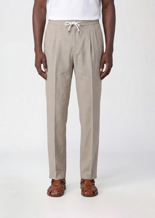 Brunello Cucinelli Pantalon en lin et coton
