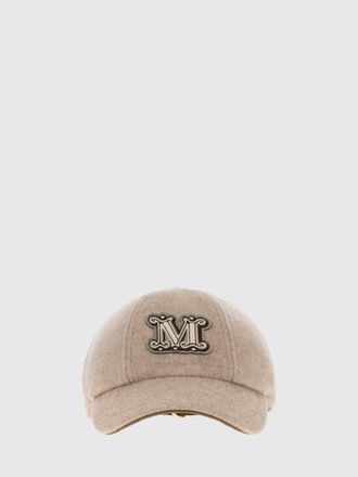 Max Mara Casquette de baseball en pur cachemire avec monogramme brod&eacute;