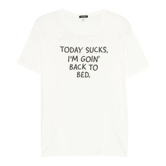 R13 Today Sucks T - - Tops - Damen - Wei&szlig; - M