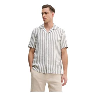 Michael Kors Chemise ray&eacute;e en lin et coton - Homme - Chemises - Multicolore - Taille: XL