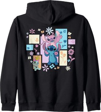 Disney Stitch & Angel Spring Easter Friendly Flower Faces Kapuzenjacke