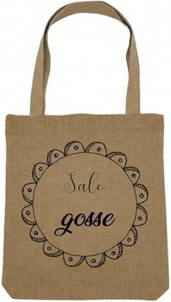 Fabulous Sac Shopping Tote Bag Aspect Lin - Dessin Sale Gosse Humour Message - Sac de Courses Toile Epaisse 360g Beige Naturel Cabas Port&eacute; Epaule Solide Imprim