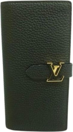 Louis Vuitton unisex, Pre-owned, Noir, Taille: ONE Size Pre-owned Long wallet (bi-fold)