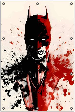 Wallario Outdoor-Poster f&uuml;r Garten oder Balkon Dunkle Dualit&auml;t, Motivbanner Gr&ouml;&szlig;e: ca. 80 x 120 cm, Outdoor-Bild