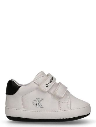 Calvin Klein Charakteristische Sneakers Mit Klettverschluss F&uuml;r Babys - White / Black - Jungen - 16