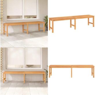 vidaXL Vidaxl - Gartenbank 180 cm Massivholz Teak - Gartenbank - Teakholz - Gartenm&ouml;bel - Au&szlig;enbank - Terrasse - Home & Living