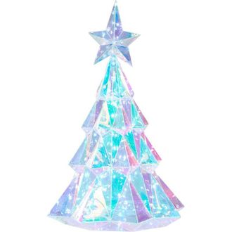Beliani Beliani - D&eacute;coration de No&euml;l LED en forme de sapin - &Eacute;clairage multicolore - Dimensions 40x26x26 cm - Interrupteur marche/arr&ecirc;t
