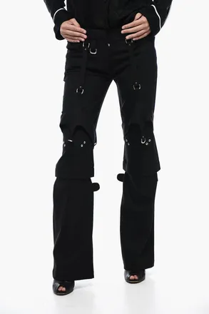 Off-white Cargo-Hose Aus Wollmischung Mit Schnallendetail Off-White