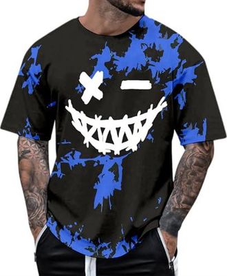 Generico T-shirt dHalloween avec impression dr&ocirc;le pour le jour des v&ecirc;tements de loisirs T-shirt confortable et d&eacute;contract&eacute; pour toutes les occasions pull gothi