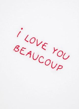 Maison Labiche T-shirt Popincourt brod&eacute; en coton biologique