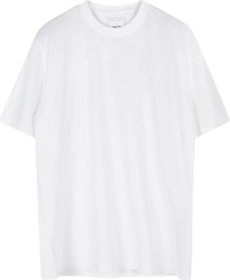 Yohji Yamamoto Homme, Tops, Blanc, Taille: M Merch Graphic Print Cotton Jersey T-Shirt