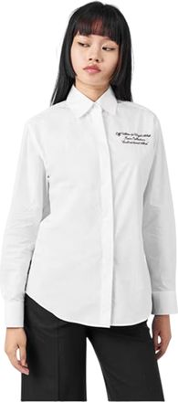 Off-white Off White - Hemd f&uuml;r Herren/Damen Unisex, Regul&auml;r, Lang&auml;rmlig (Wei&szlig;/Schwarz)