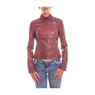 Armani Jeans Stilvolle Jacke Mantel - - Jackets - Damen - Rot - XS