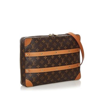 Louis Vuitton Hobo Bags - Monogram Soft Trunk Messenger MM - Gr. unisize - in Braun - f&uuml;r Damen
