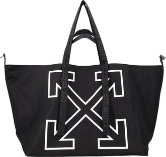 Off-white Mens Tote Bag Heritage Day Black Polyamide Handbags Hand