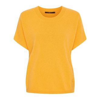 BTF-CPH Btfcph - T-shirt en maille fine - Femme - Pulls - Jaune - Taille: 36 FR