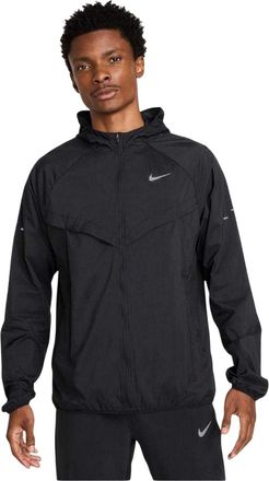 Nike Stride Kapuzenjacke f&uuml;r Herren, Leicht (Schwarz/Silber)