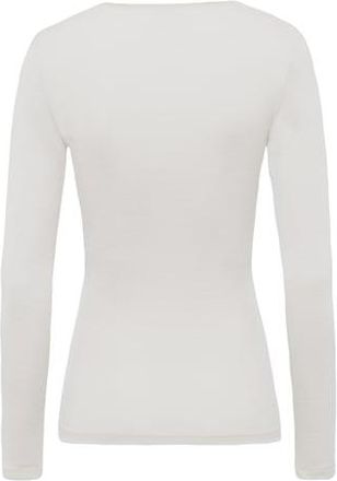 Hanro T-shirt manches longues en soie et laine