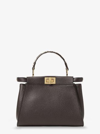Fendi Peekaboo Mini hammered leather handbag - FENDI - gender_Woman