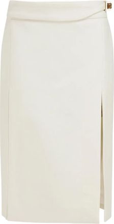 Ferragamo jupe crayon à détail de boucle - Tons neutres