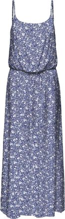 Only Damen Kleid ONLNOVA LIFE VIS STRAP MAXI DRESS AOP (DE/NL/SE/PL, Numerisch, 40, Regular, Regular, Skipper Blue 619 Lovely cali)