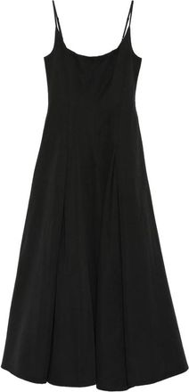 Staud Jill Pleated Spaghetti-strap Maxi Dress