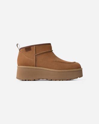 UGG Cityfunc Ultra Mini Boot f&uuml;r Damen in Brown, Gr&ouml;&szlig;e Wildleder