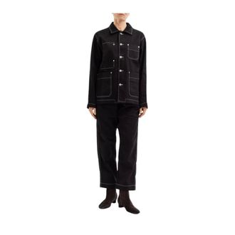 CASEY CASEY Homme, Vestes, Noir, Taille: S Veste en denim Camille