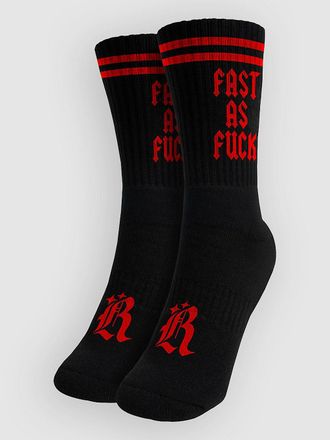Loose Riders Global Alliance Fast As Fuck Red Socken black red