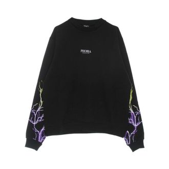 Phobia Archive Lightning Crewneck - - Sweatshirts & Hoodies - Herren - Schwarzk - XL