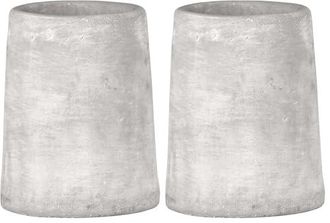 WENKO Zahnb&uuml;rstenhalter Villena, Becher f&uuml;r Zahnpflegeutensilien aus stabilem Beton, rustikales Badaccessoire f&uuml;r Bad & G&auml;ste-WC, Zahnputzbecher in Naturste