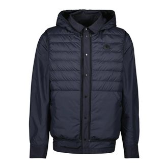 Moncler Wendbare Windjacke mit gesteppter Weste - - Jackets - Herren - Blau - XL