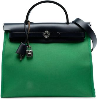 Hermès Hobo Bags - Toile Herbag Zip 31 - Gr. unisize - in Grün - für Damen