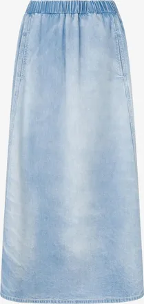 Moschino Jupe en denim de coton l&eacute;ger - Bleu